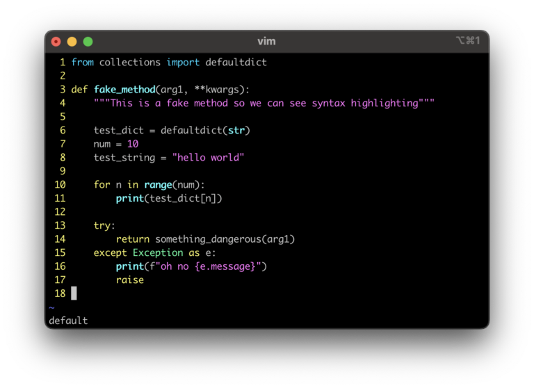 Every Built-In Vim Color Scheme (with screenshots) | Justin Joyce