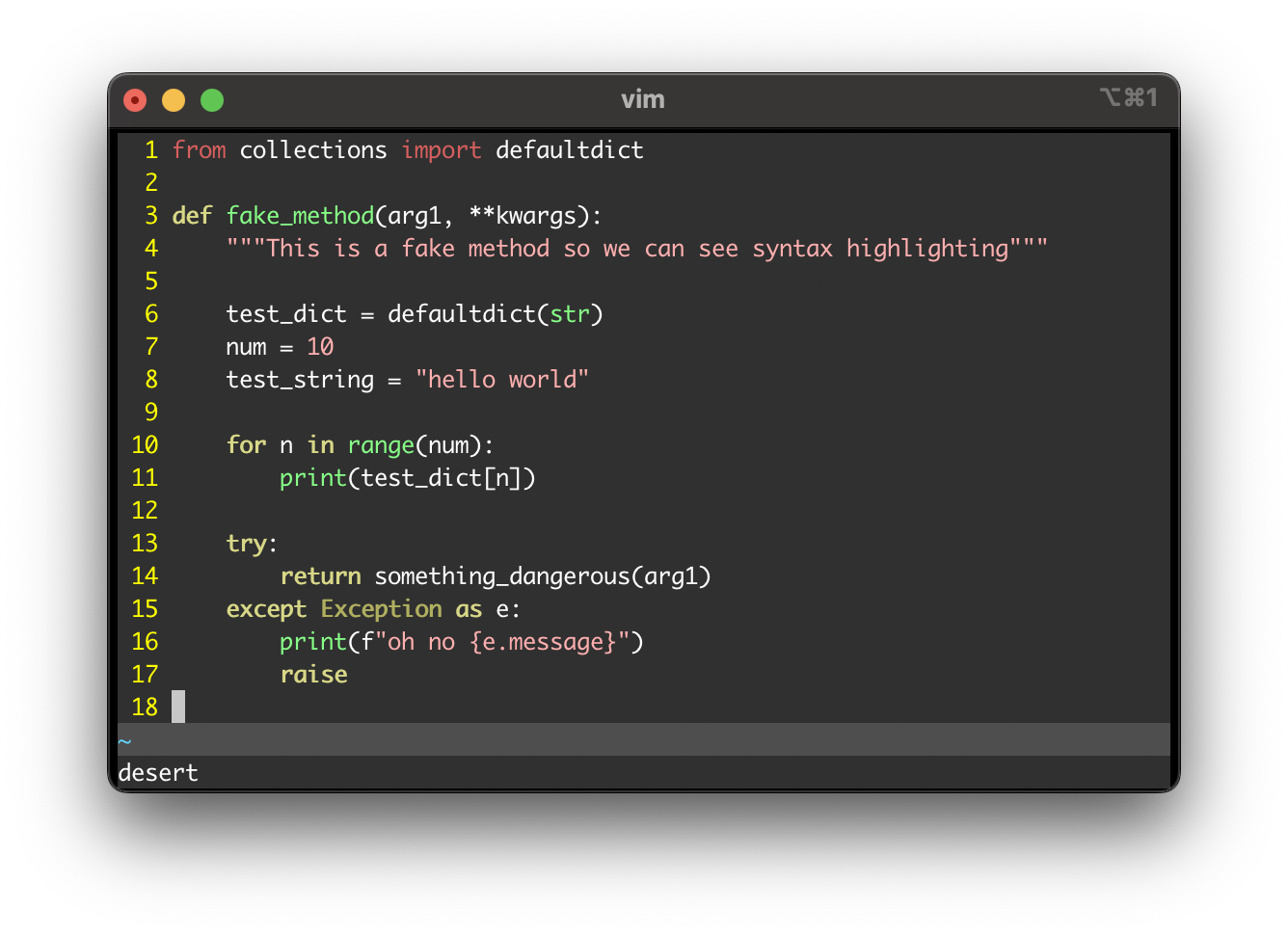 Every Built-In Vim Color Scheme (with screenshots) | Justin Joyce