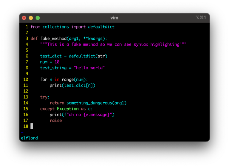 Every Built-In Vim Color Scheme (with screenshots) | Justin Joyce