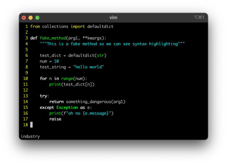 Every Built-In Vim Color Scheme (with screenshots) | Justin Joyce