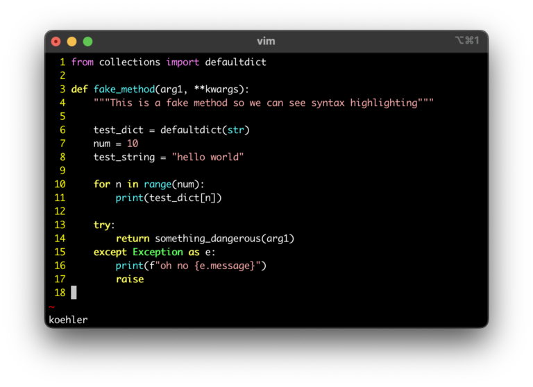 Every Built-In Vim Color Scheme (with screenshots) | Justin Joyce