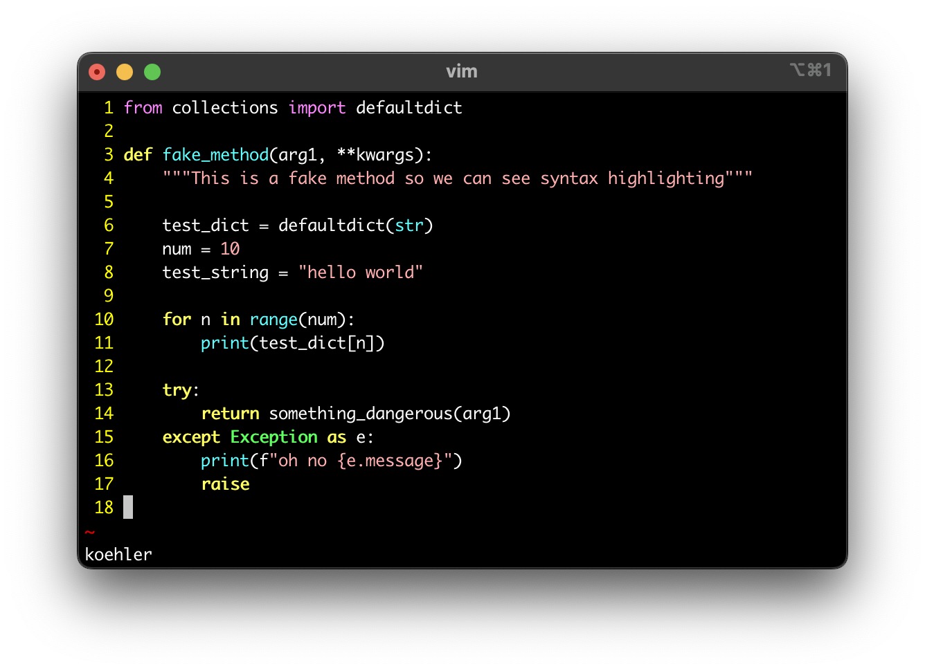 Every Built-In Vim Color Scheme (with screenshots) | Justin Joyce